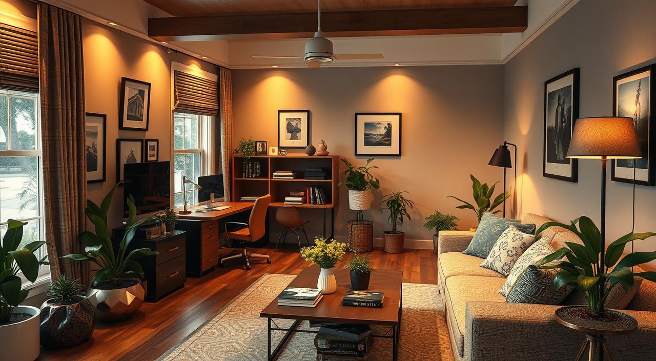 Sala com escritório: 5 ideias criativas para um espaço mais funcional