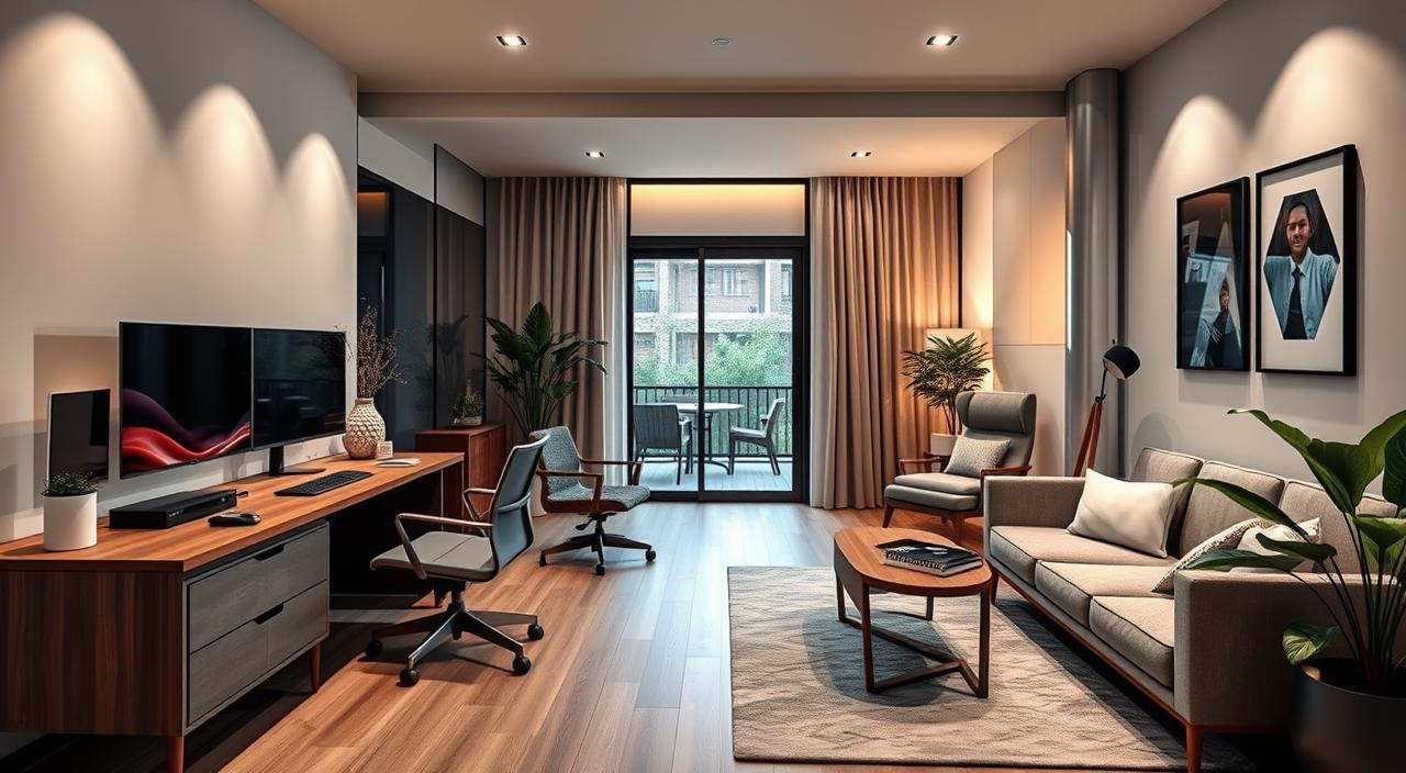 Sala com escritório: 5 ideias criativas para um espaço mais funcional