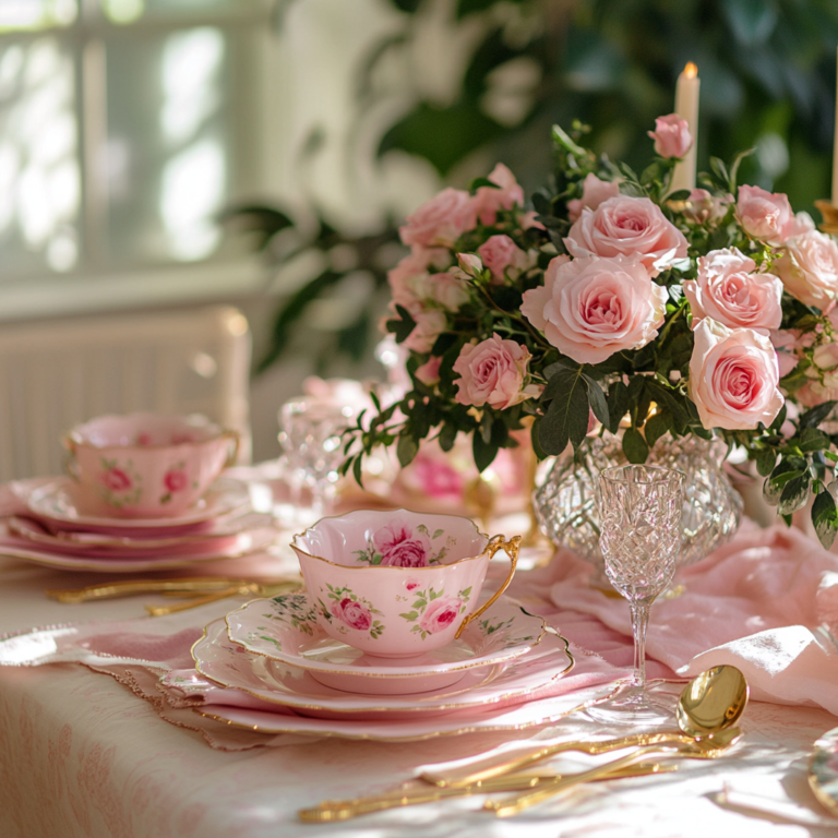 Mesa Posta Rosa: 40 Ideias para Encantar em Qualquer Ocasião