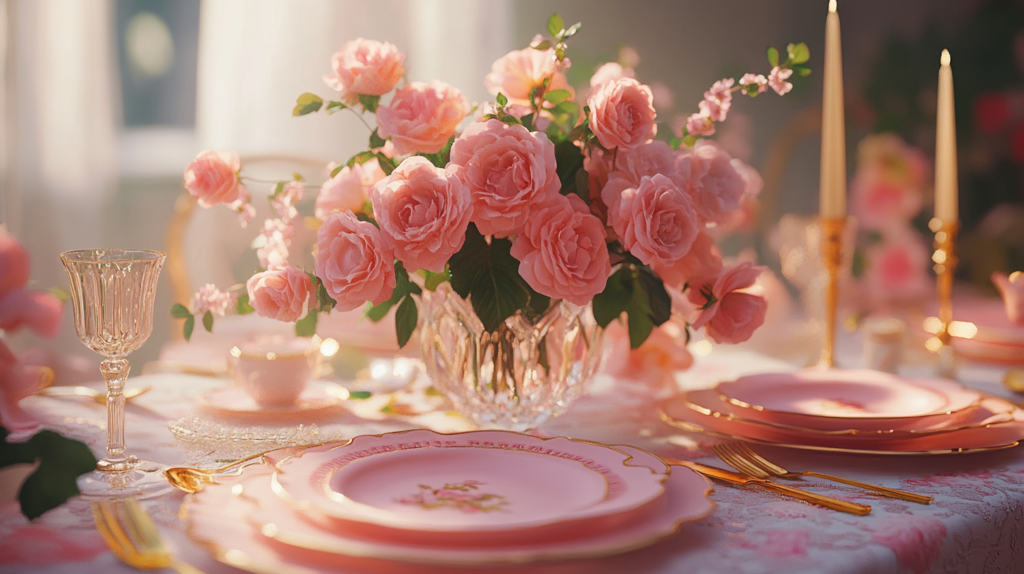 Mesa Posta Rosa: 40 Ideias para Encantar em Qualquer Ocasião