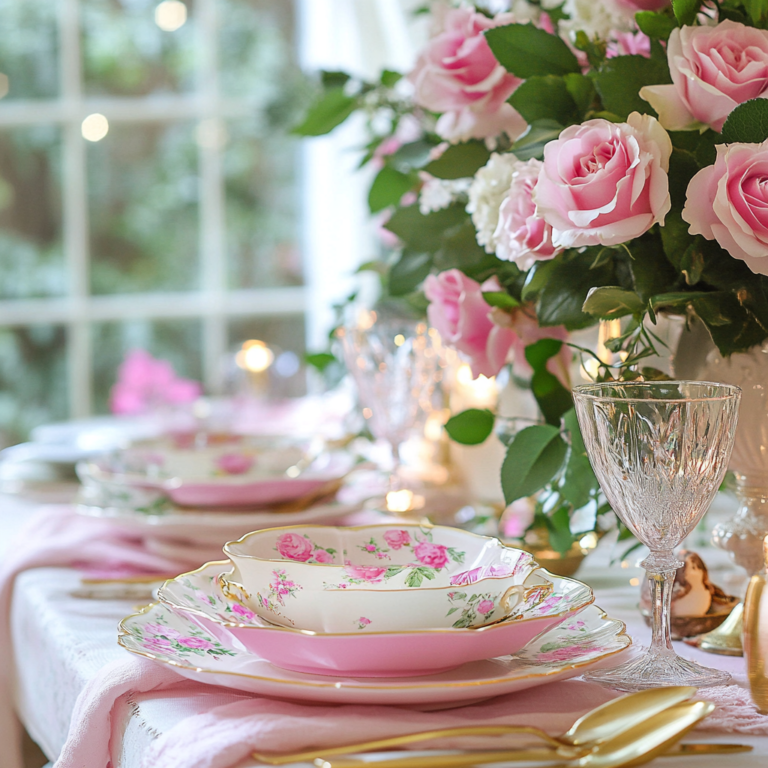 Mesa Posta Rosa: 40 Ideias para Encantar em Qualquer Ocasião