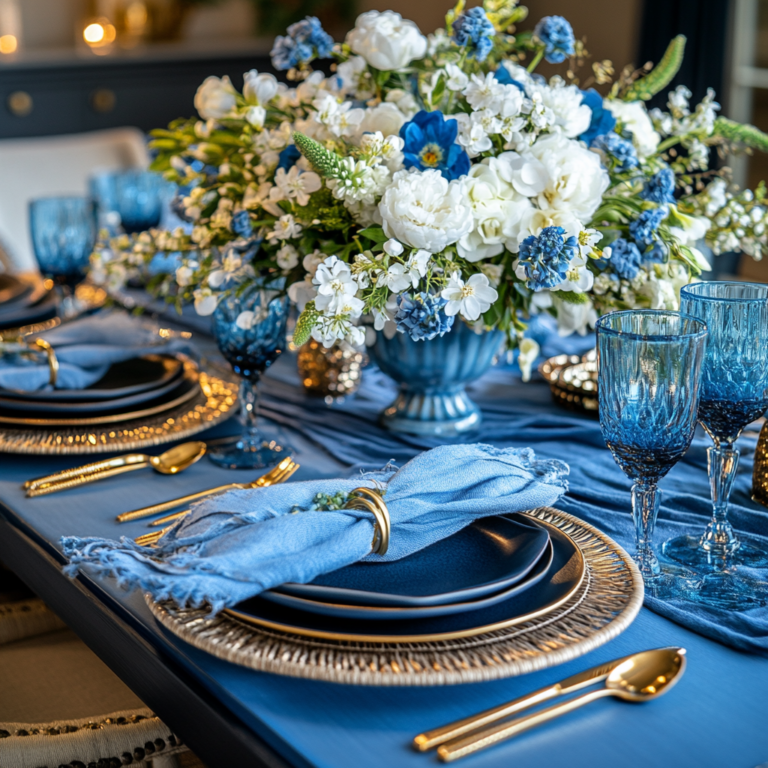 Mesa Posta Azul: Elegância e Dicas para Decoração Perfeita