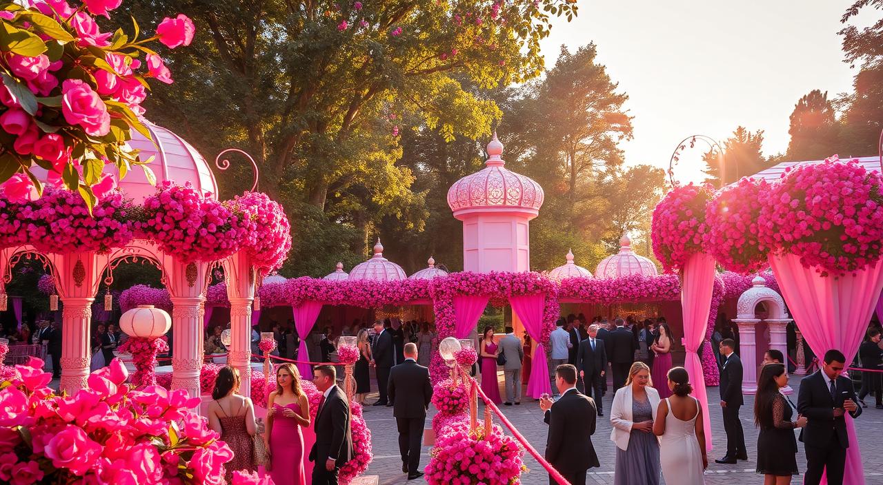 Festa das Cores Ideias Rosa: Inspirações Criativas