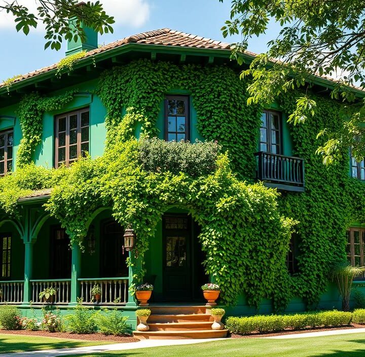 12 Projetos de Casa com Fachada Verdes Que Viraram Tendência