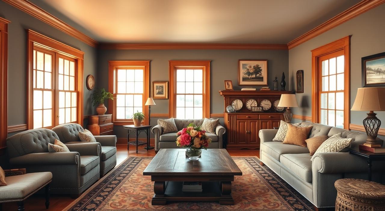 Antes e Depois de uma Casa Americana Simples Bem Planejada
